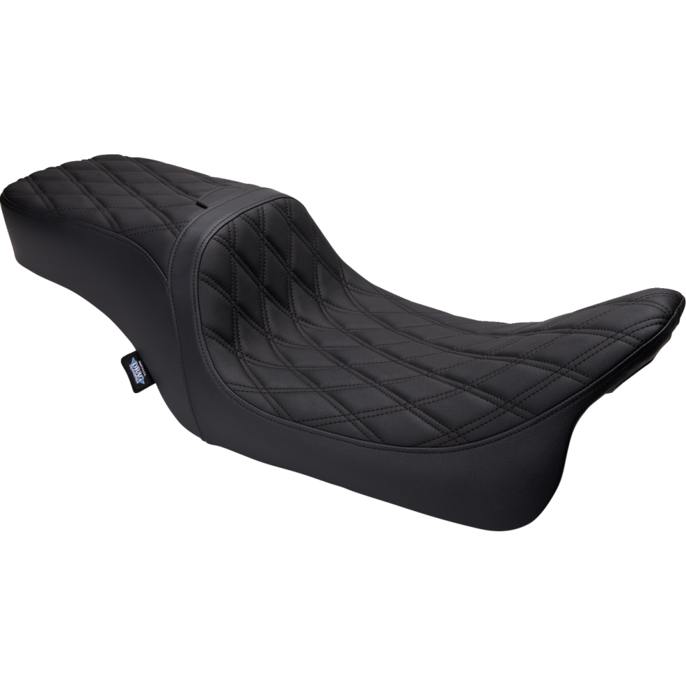 Drag Specialties Seats Predator 2-Up Seat - Vinyl - Double Diamond - w ...