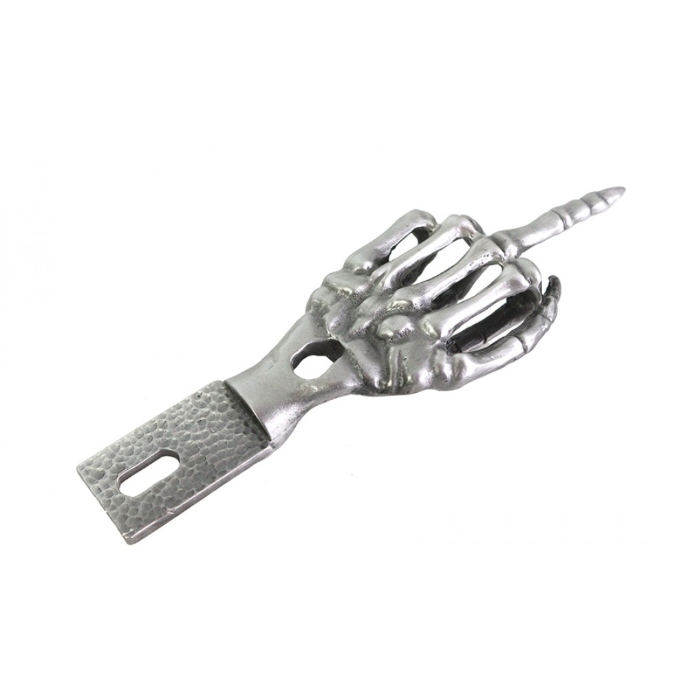 V-Twin Middle Finger License Plate Topper 48-1497 | Vital V-Twin Cycles