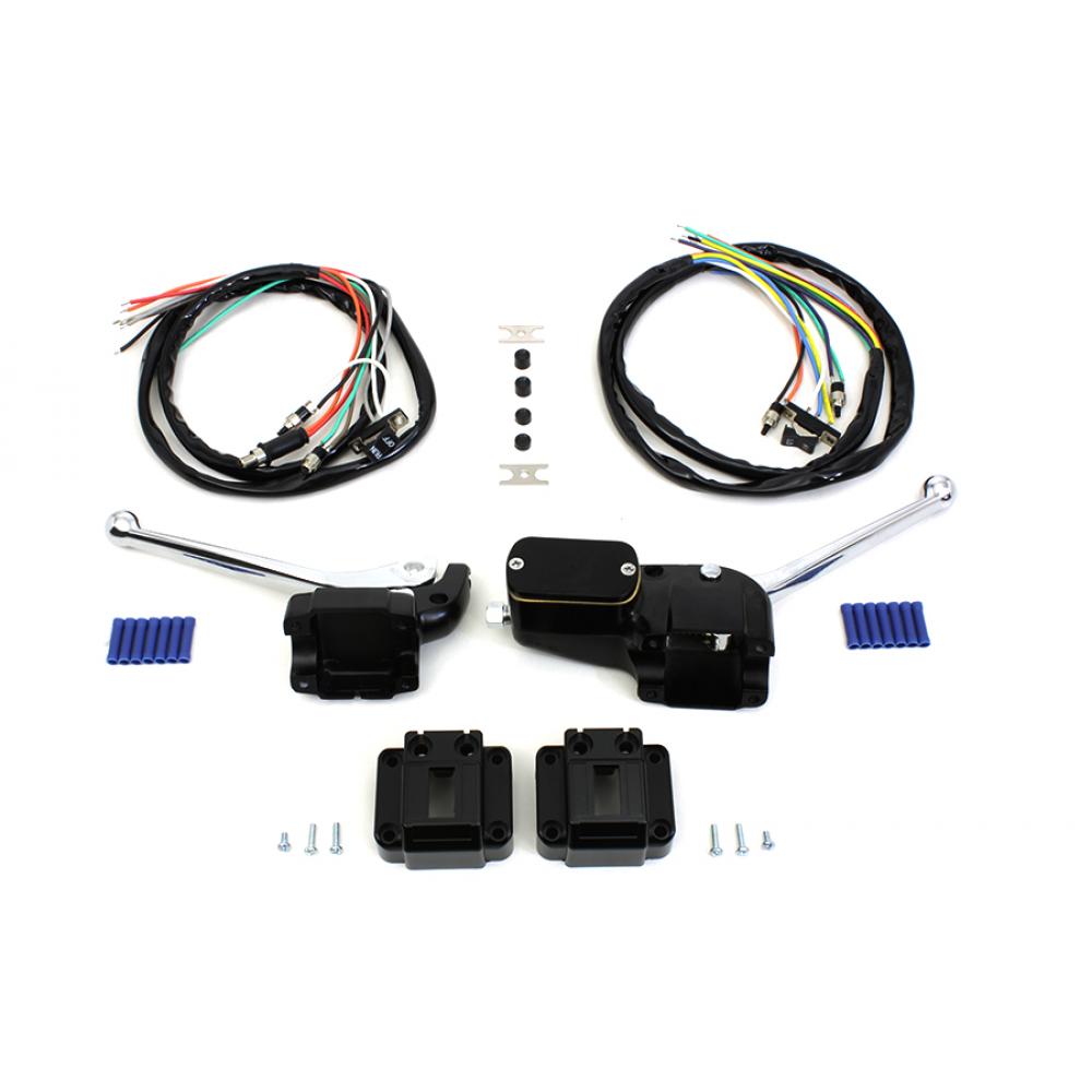 Handlebar Control Kit Black 26-2093 | Vital V-Twin Cycles