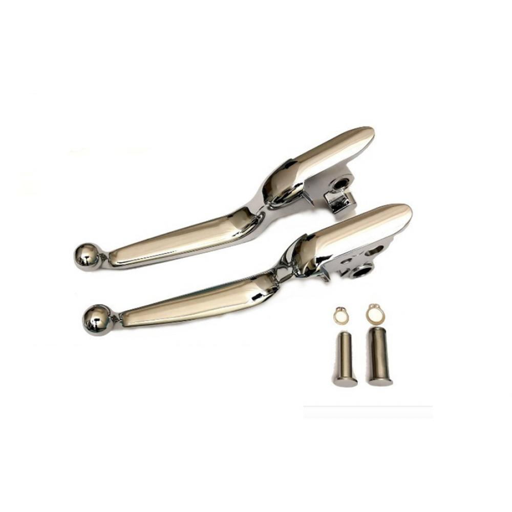 V-Twin Hand Lever Set Chrome 26-0015 36700209 | Vital V-Twin Cycles